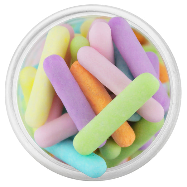 PASTEL RAINBOW MATTE ROD SPRINKLES 5 LB – Layer Cake Shop Wholesale