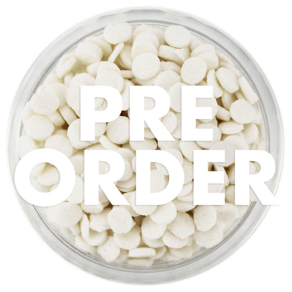 WHITE CONFETTI DOT SPRINKLES 3.75 LB - PRE-ORDER – Layer Cake Shop ...