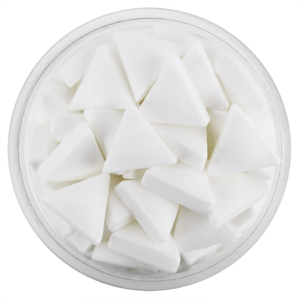 WHITE MATTE TRIANGLE CANDY SPRINKLES 5 LB – Layer Cake Shop Wholesale